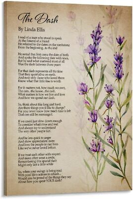 The Dash Poetry Poster,Poem By Linda Ellis Live Your Dash Quote Poster ...