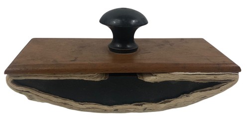 Tampone Antico per Inchiostro Carta Assorbente in Legno | eBay