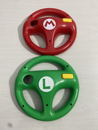 Mario Kart Nintendo Wii/WiiU Steering Wheel Super Mario & Luigi ...