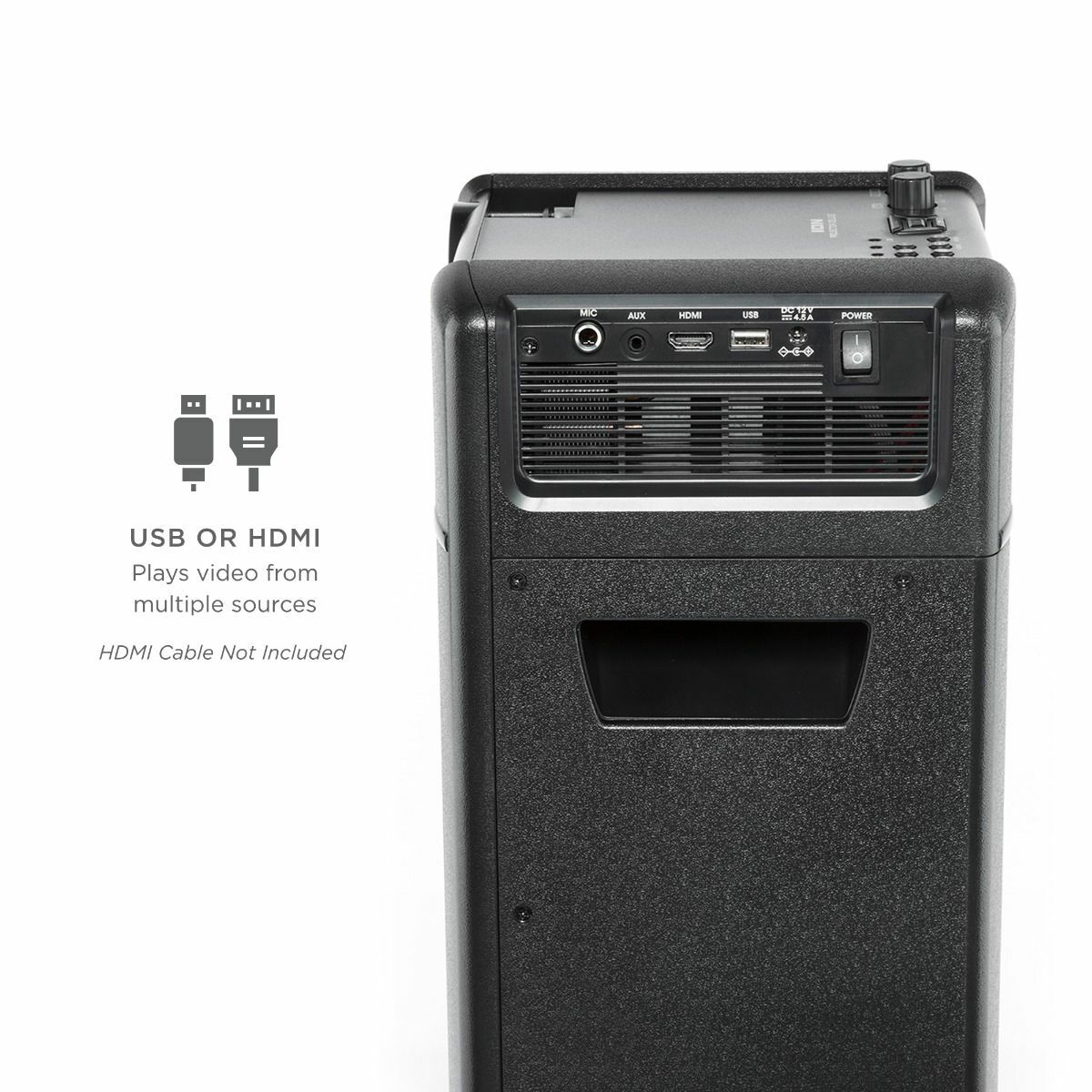 Ion Audio Projector Deluxe Portable Karaoke Projector with Mic (Renewed ...