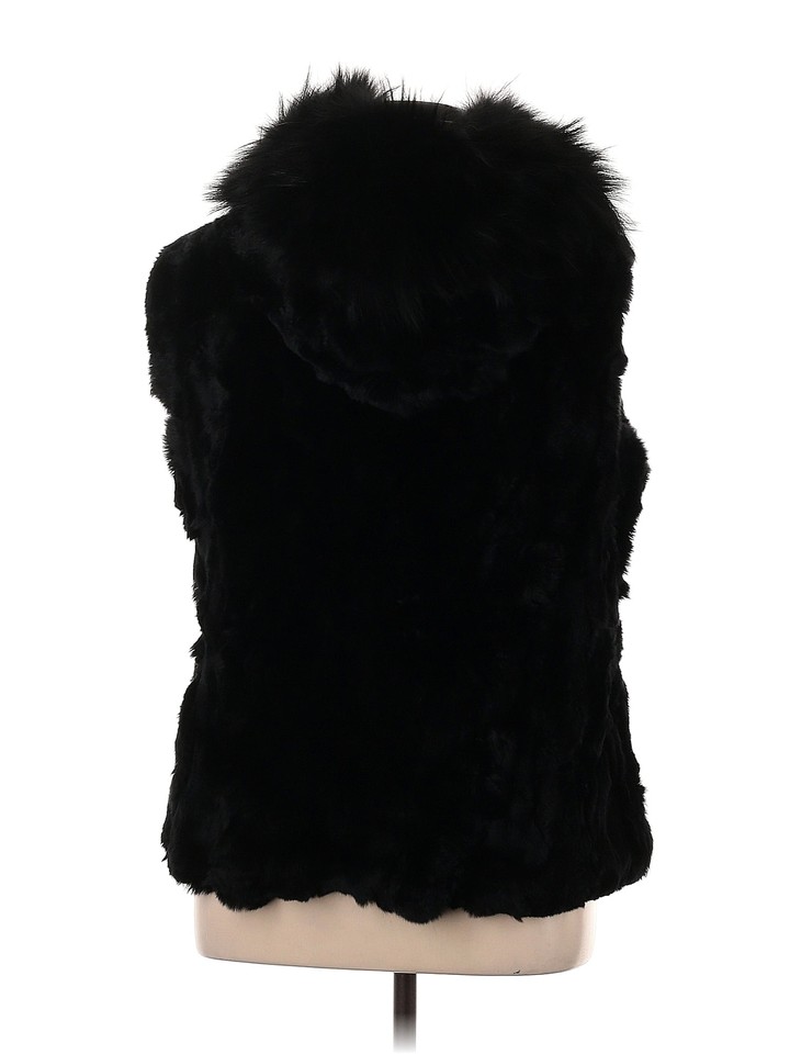 Mitchie's Women Black Faux Fur Vest XXL | eBay