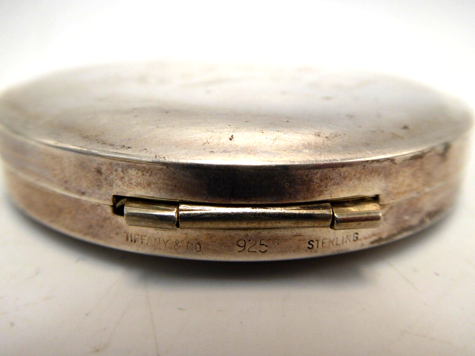 TIFFANY & CO STERLING SILVER 925 COMPACT - BRIDES MAID GIFT - ENGRAVED ...