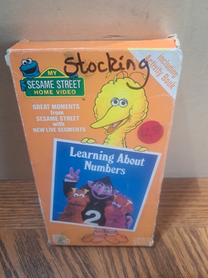 Sesame Street Home Video Learning About Numbers VHS 1986 Children's TV ...