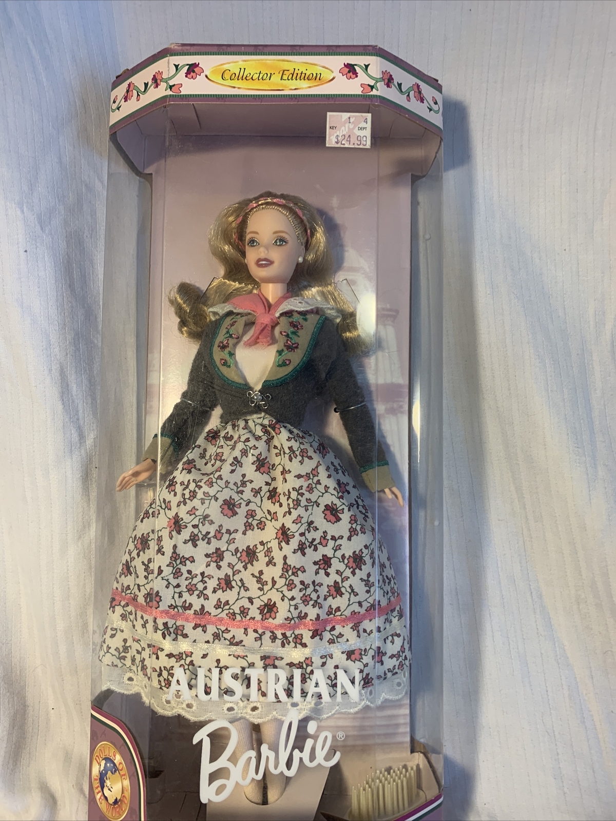 1998 DOLLS OF THE WORLD AUSTRIAN BARBIE - 21553 - UNOPENED ORIGINAL BOX ...