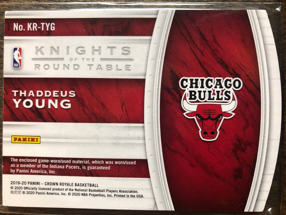 2019-20 Crown Royale Knights of the Round Table Thaddeus Young Auto /99 ...