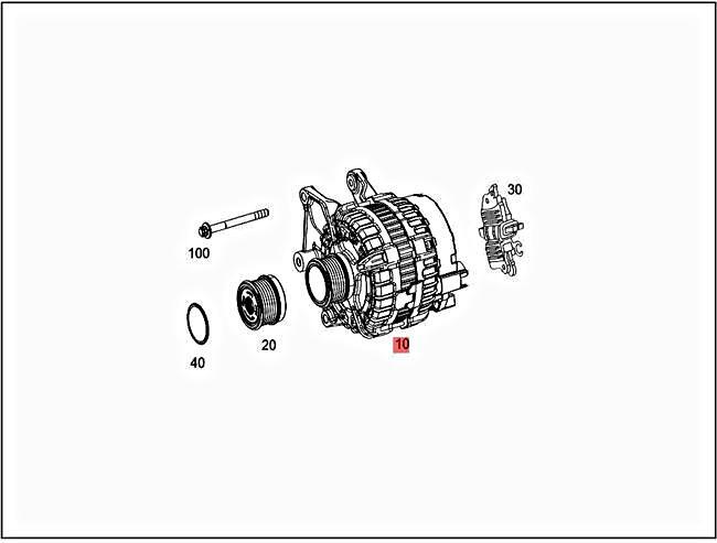 Genuine MERCEDES A205 C205 C238 C253 S205 Three-phase alternator ...