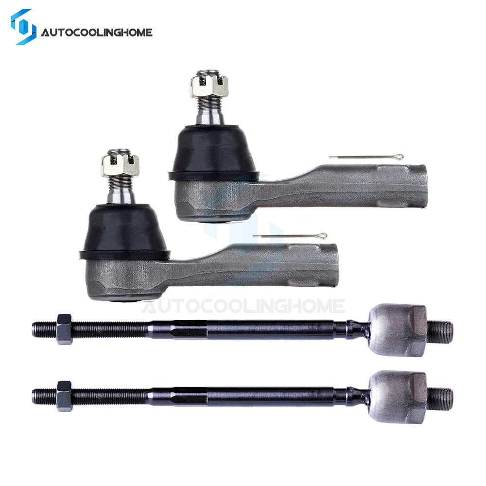 4x Front Outer Inner Tie Rod Ends Kit For Nissan Pulsar NX Sentra 240SX ...