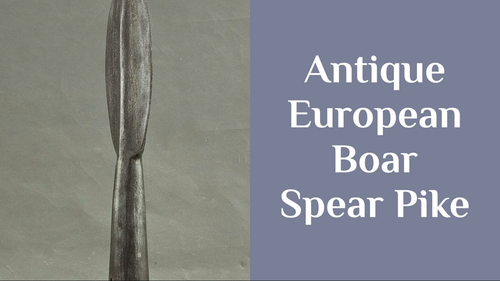 Antique 16th Century European Boar Spear Pike Partisan | eBay