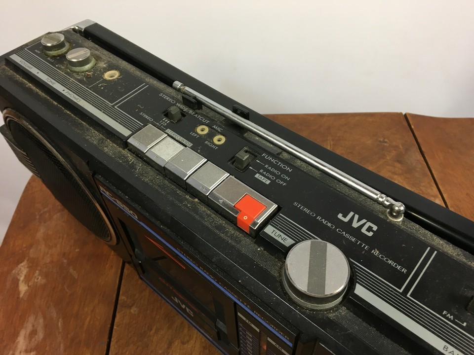 Vintage JVC RC-650 Stereo Radio Cassette Recorder Tape Player Boombox ...