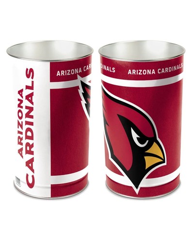 Arizona Cardinals 15" Metal Wastebasket Trash Can Football NFL Licensed ...