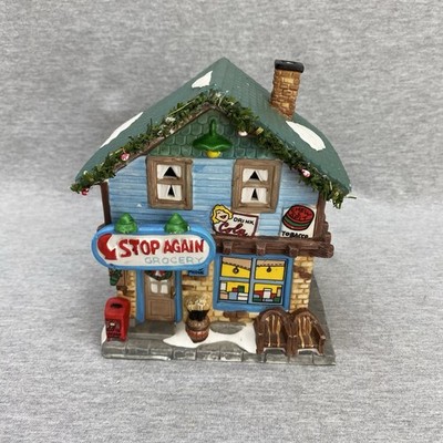 Christmas Village Store Shop Porcelain Lighted Vintage Seasonal ...