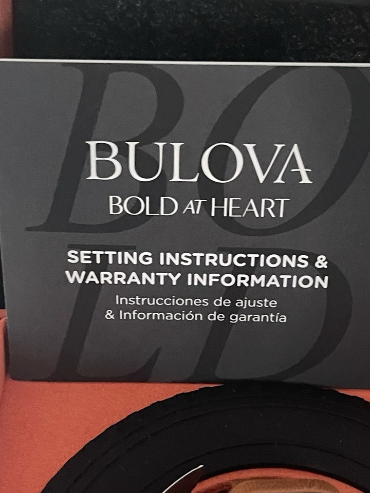 Bulova Racer Chronograph Leather Strap Black Dial Quartz 98B427 100M ...