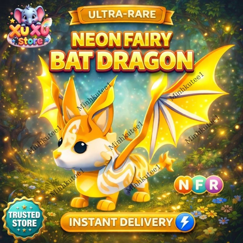 💘🐉 Combo NE3on Cupid Dragon + NFR Fairy Bat Dragon (FLy/Ride) ( Fast ...