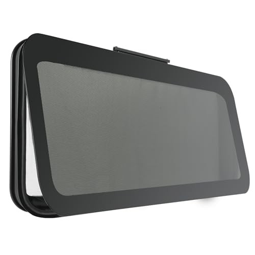 Frameless RV Window, 36" W x 22" H Tinted RV Window with Net Screen and ...