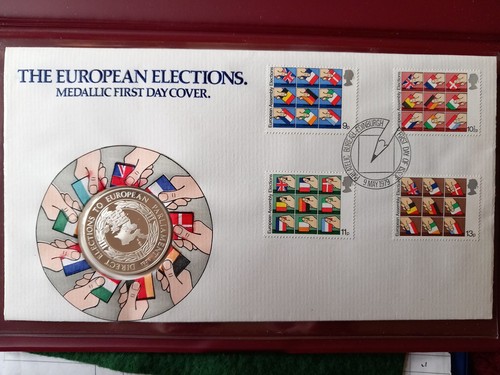 1979 The European Elections ~ Solid Silver Medal & FDC ~ Free UK ...