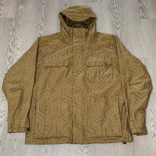 Vintage 2000s Burton Snowboard Ski Jacket Mens XL Geometric Brown ...