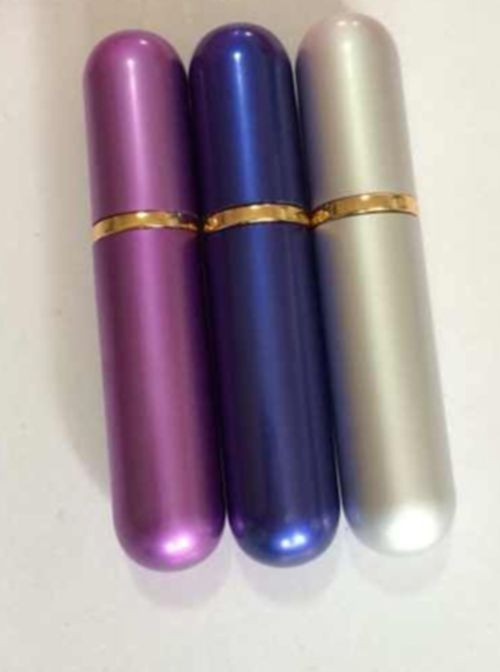 50 Aluminum Blank Nasal inhaler w/150 wicks Metal Aroma purple blue ...
