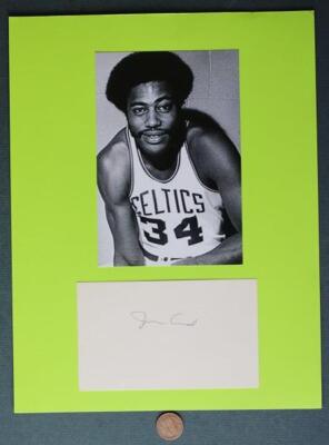 1976 Boston Celtics Champ Jim Ard signed autograph & photo set ABA NY ...