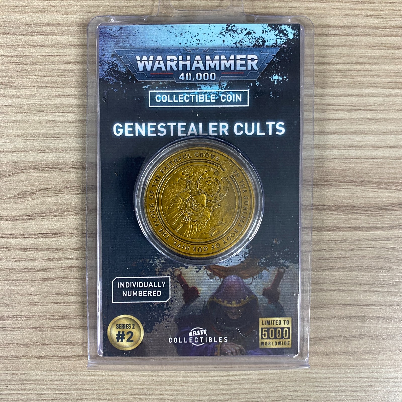 GENESTEALER CULTS COLLECTIBLE COIN WARHAMMER 40K SERIES 2 INDIVIDUALLY ...