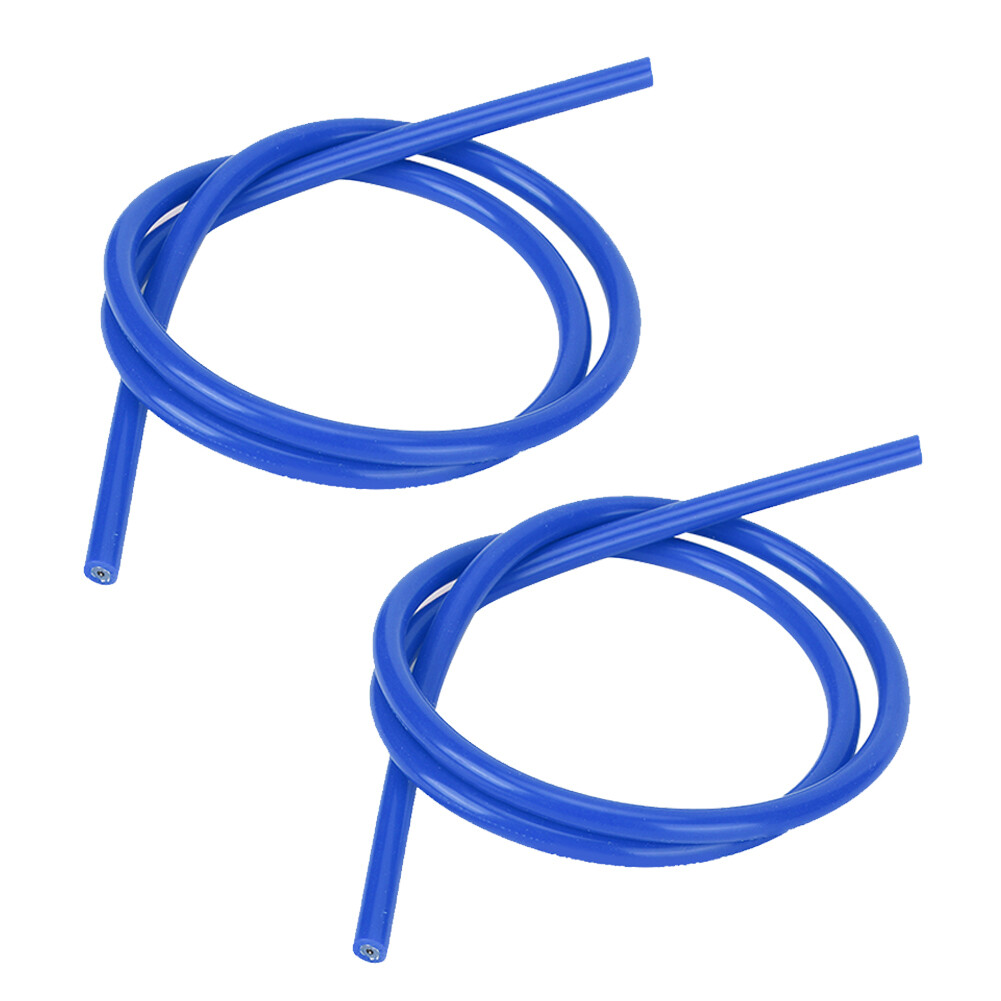 Blue 2Pcs Ignition Wire 8mm Silicone Silicon Carbide Core Ignition Wire ...