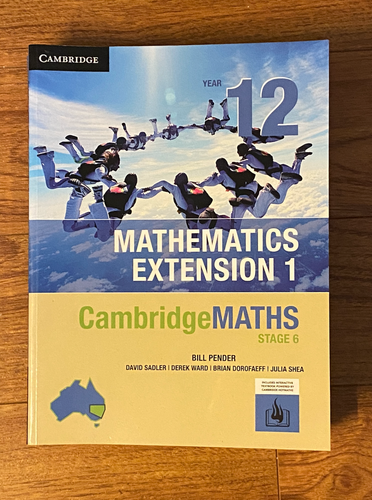 Year 12 Mathematics Extension 1 Cambridge Textbook Like New Condition ...