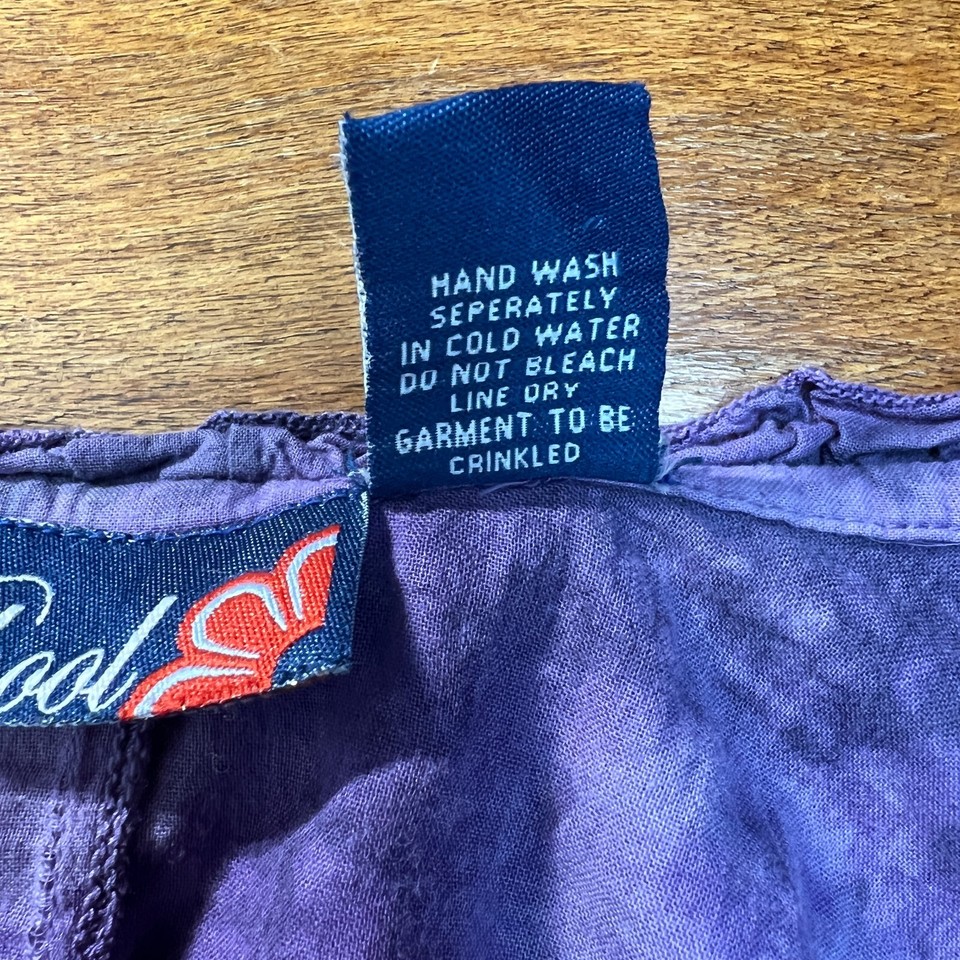 Phool Maxi Dress Large Purple Tie Dye Hippie Boho Cottagecore 3/4 ...