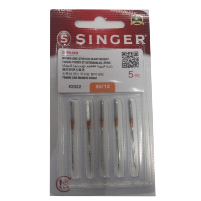 Singer Sewing Overlocker Needles 80/12 Pack 5 | eBay Australia