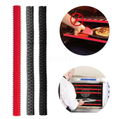 2 Pcs Silicone Kitchen Oven Rack Guard Heat Resistant Shelf Edge Liner ...