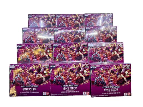 Lot of (12) One Piece Card Game: A Fist of Divine Speed OP11 Booster ...