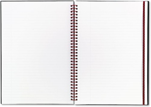 Black n' Red Notebook, Business Journal, 11-3/4" x 8-1/4", 70 1 Count ...