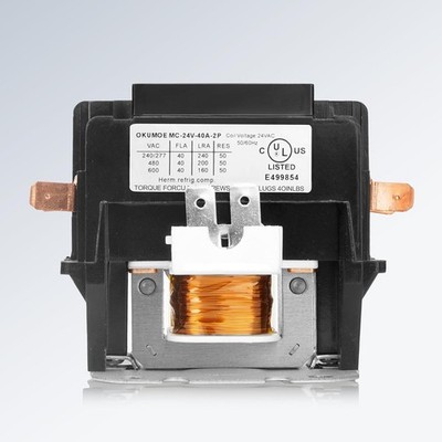 Air Conditioner Contactor, Definite Purpose Relay for HVAC,40 Amp, 2 ...