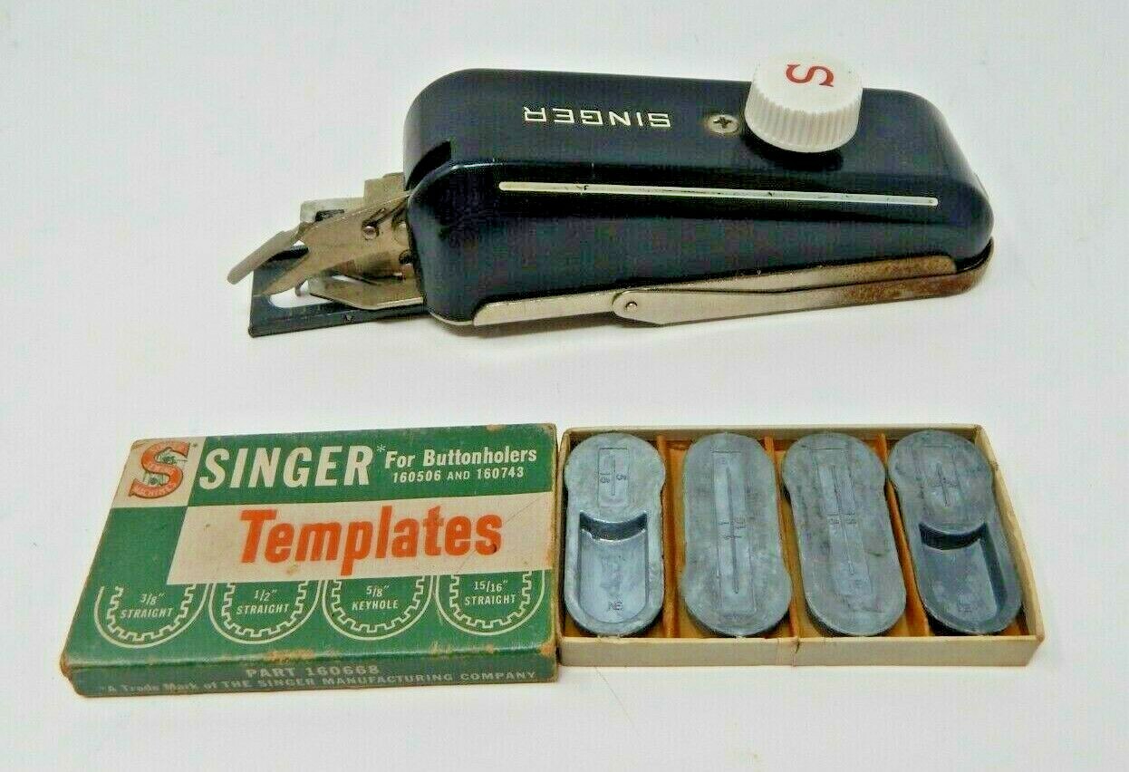 Singer Buttonholer 160506 With 4 Templates | eBay