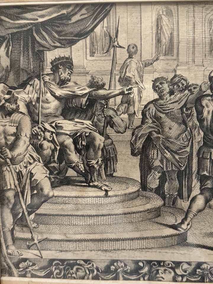 Romulus Presentato Come Prigioniero Al Re Amulius & Incisione 17 ...