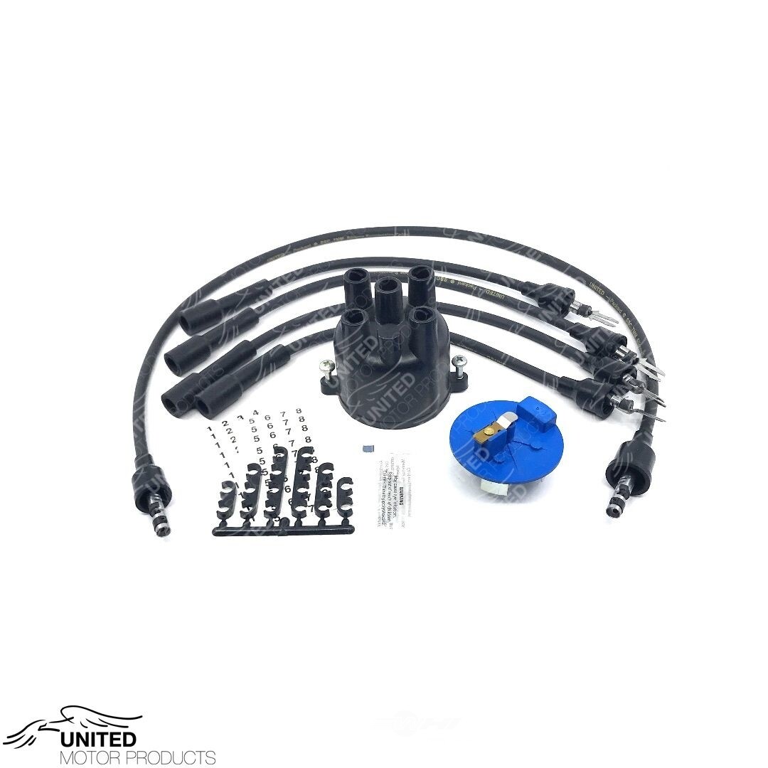 Distributor Cap / Rotor Kit / Spark Plug Wire Kit-Turbo United Ignition ...