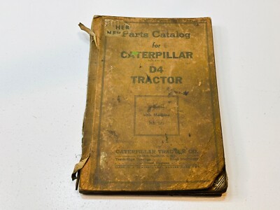 OEM Original Caterpillar Cat Part Book Manual Catalog D4 Tractor Dozer ...