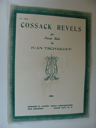 Cossack Revels piano solo 1936 Ivan Tschakoff Max Hirschfeld Danse ...