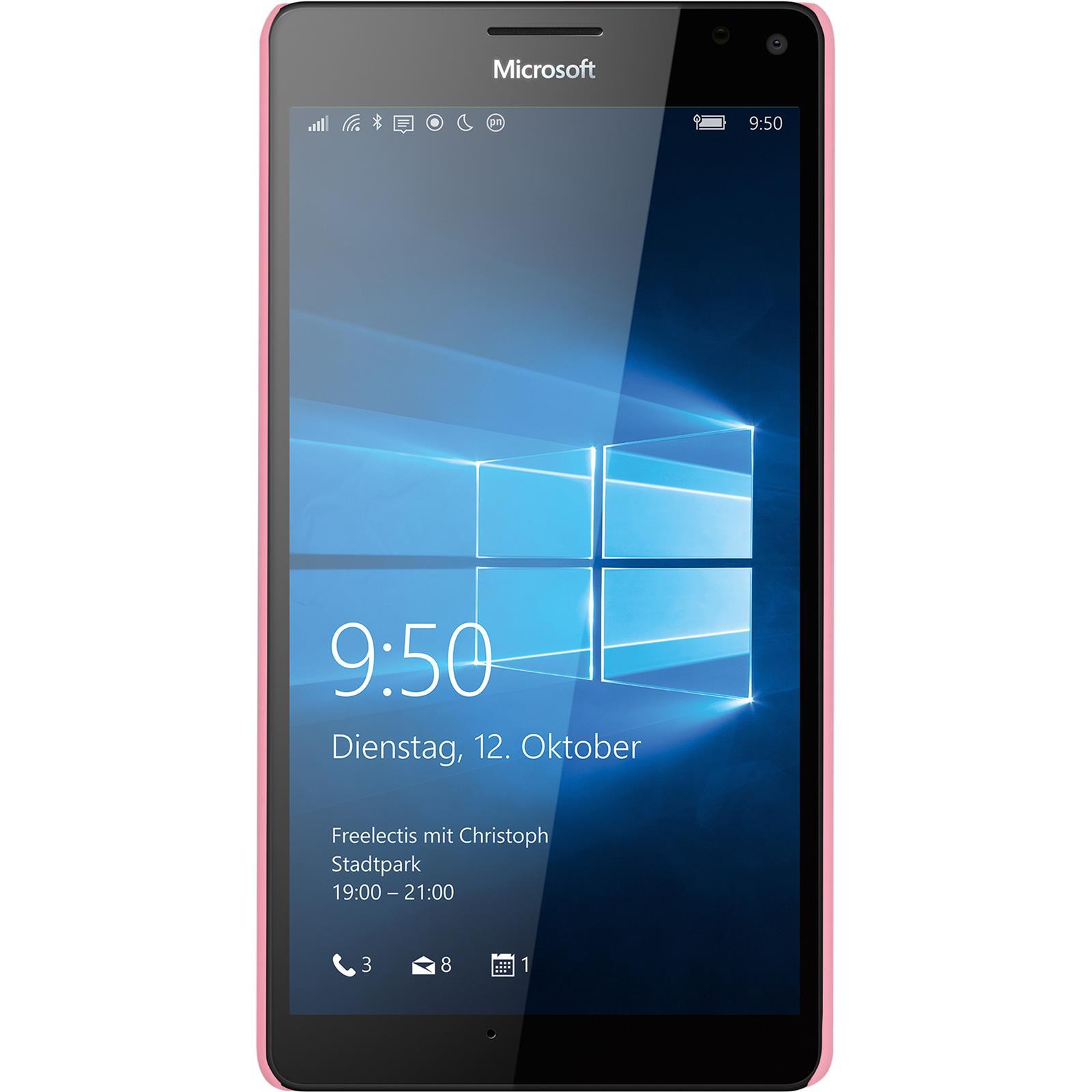 Étui Rigide pour Microsoft Lumia 950 XL Coque Rose Gommée + 2 Films ...