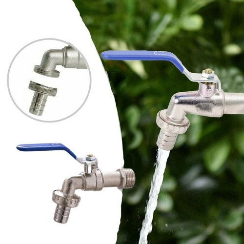 High quality Garden Spout Hose Plug Ball Type Valve Water Tap Blue ...