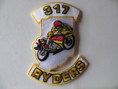 Motorcycle Patch 317 Ryders Indianapolis Indiana IN 3" NOS New Free ...