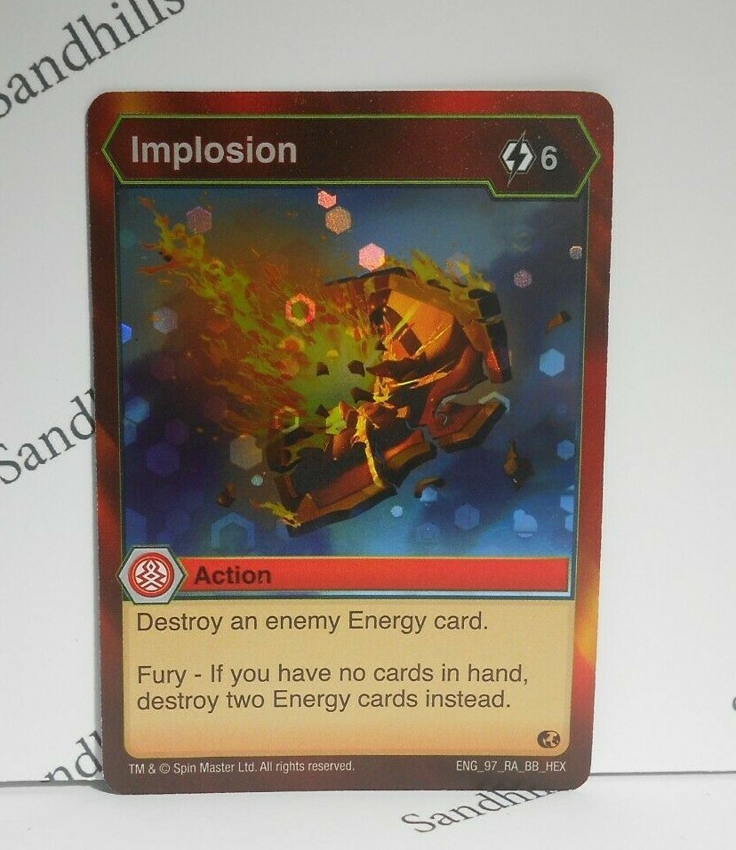 Bakugan Implosion Card - Action - Bakugan Brawlers - ENG 97 RA BB HEX ...