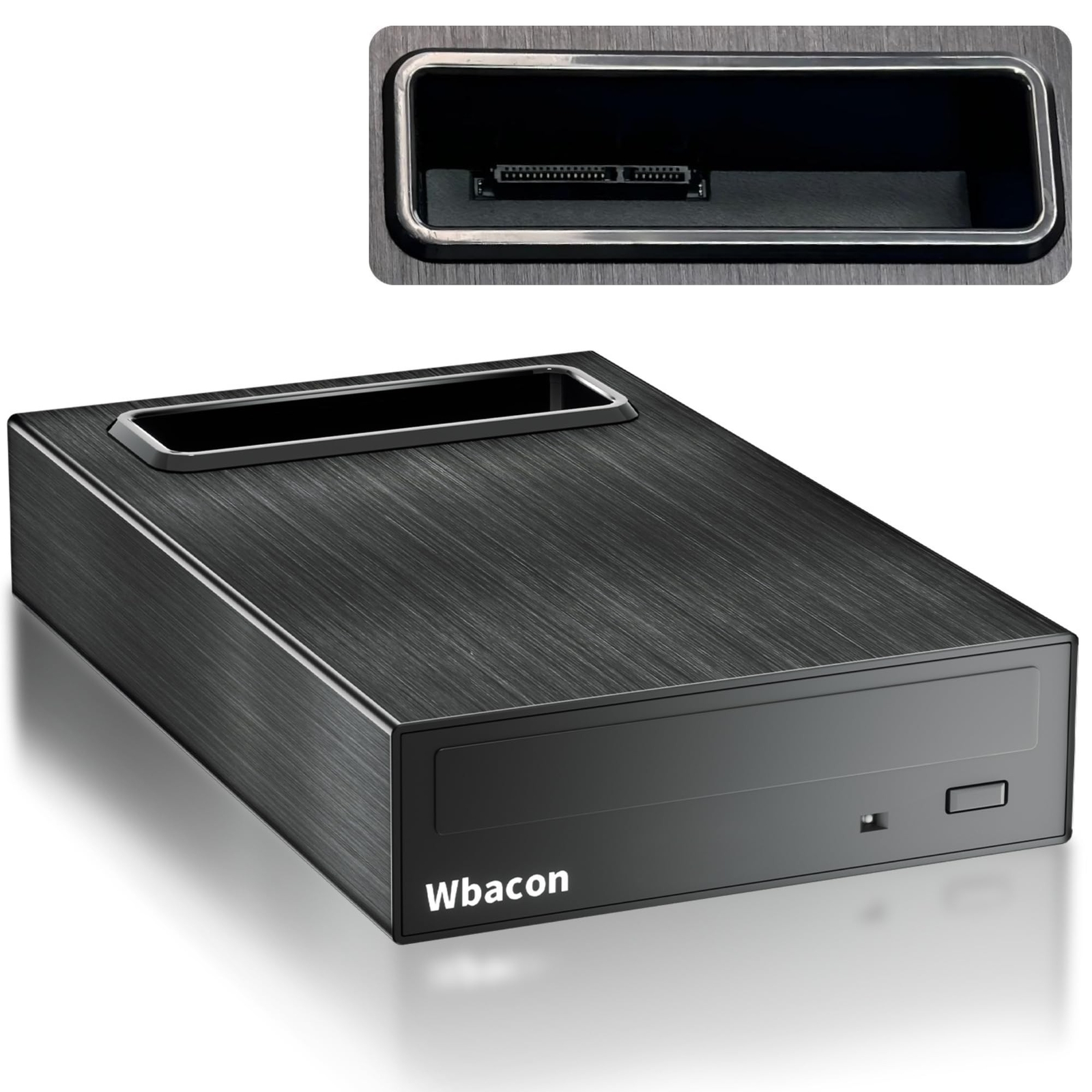 4 in 1 External Blu-ray Drive, 16X Read Speed with Hard Drive Docking ...