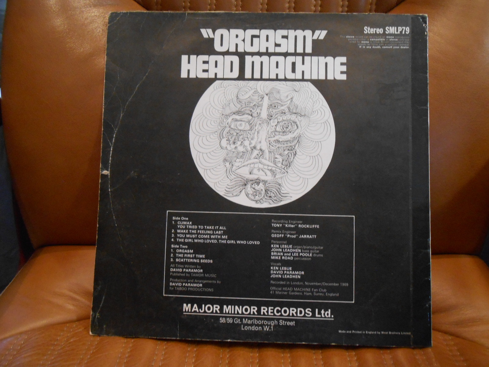 HEAD MACHINE - ORGASM - 1st PRESS - UK - MAJOR MINOR | eBay UK