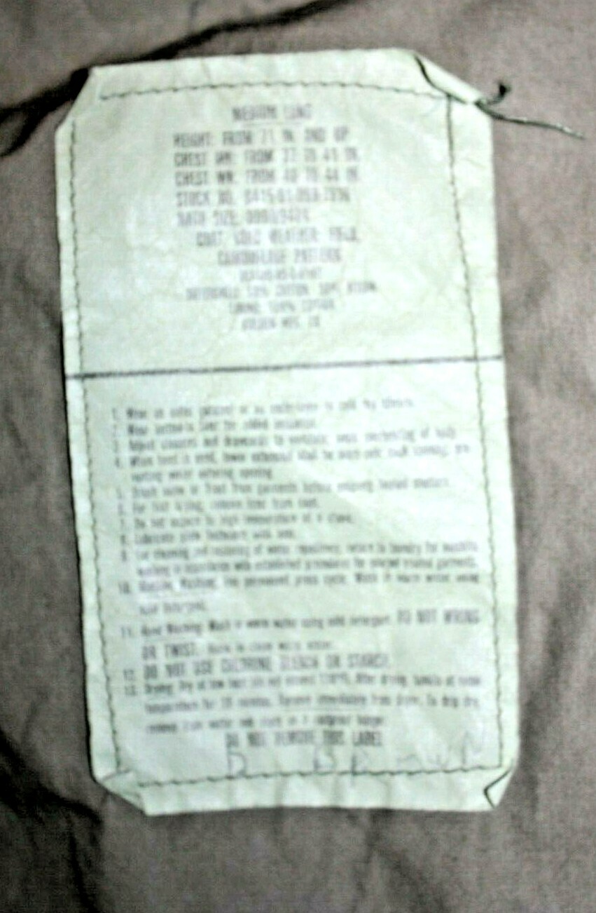 US Air Force Medium Long Parka Jacket Cold Weather Ca… - Gem