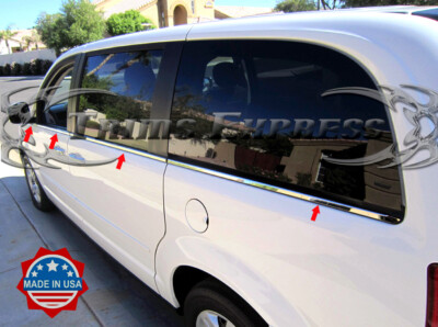fit:2008-2020 Dodge Grand Caravan 8Pc Window Sill Trim Overlay ...