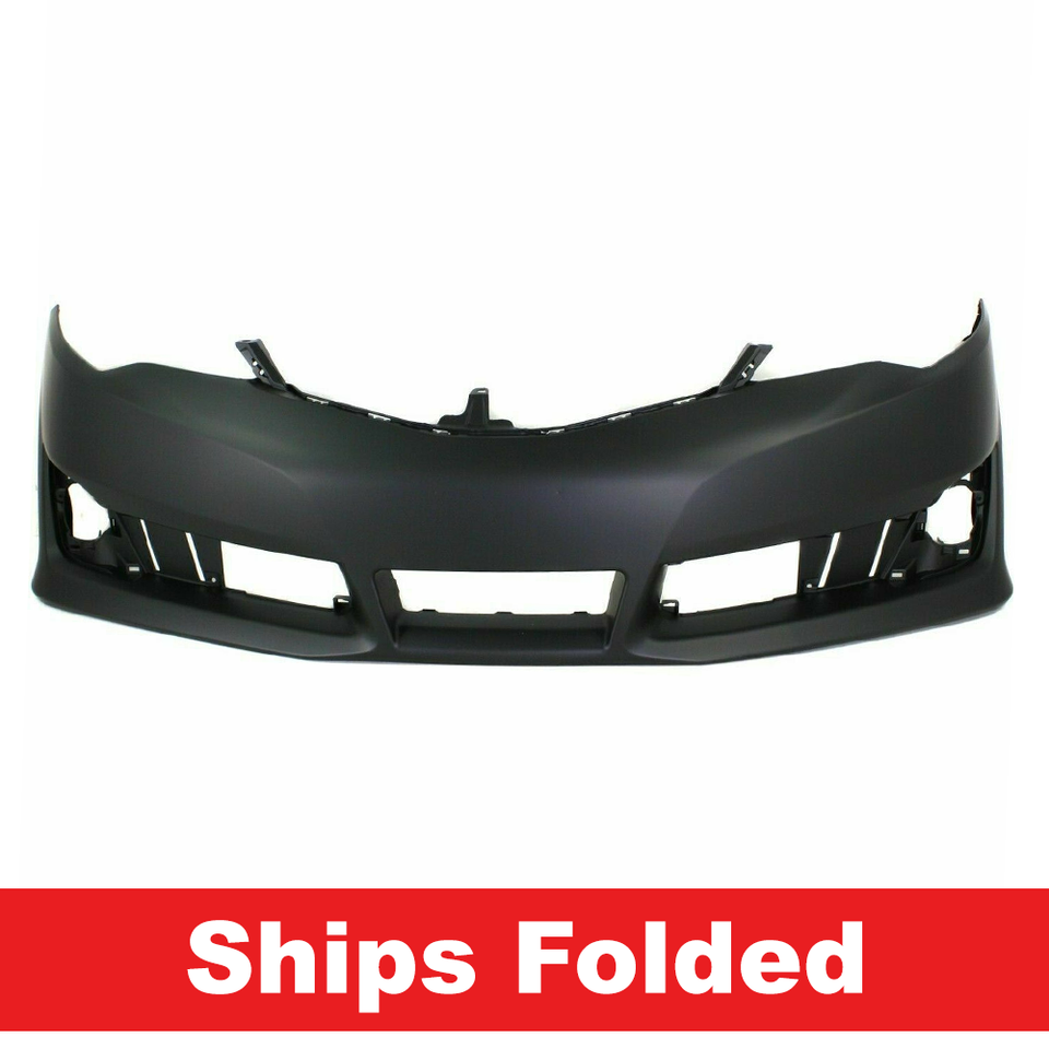 New Front Primed Bumper Cover For 2012-2014 Toyota Camry SE / Sport ...