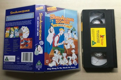 Disney sing along songs 101 notes of fun vhs - deeplily
