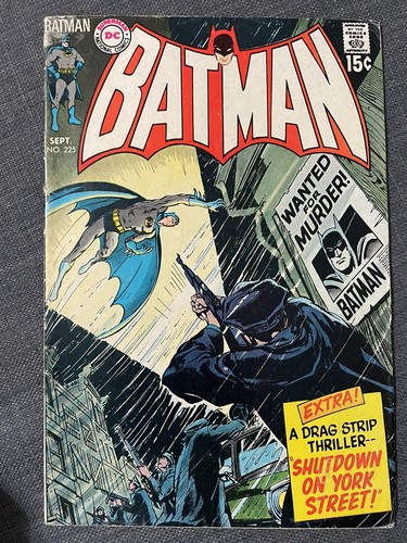Batman #225 DC Comics 1970 Neal Adams Cover. Wanted: Batman Gotham City ...