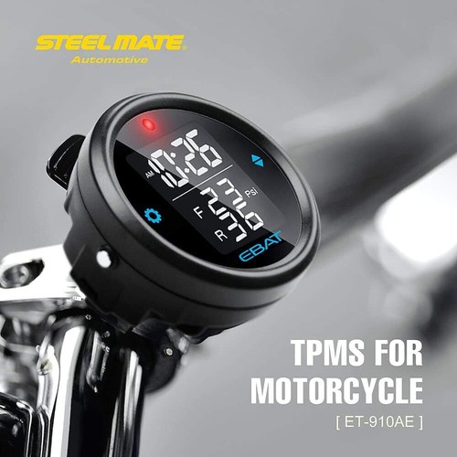 STEEL MATE Motorcycle Tire Pressure Reading Monitor System Screen ...