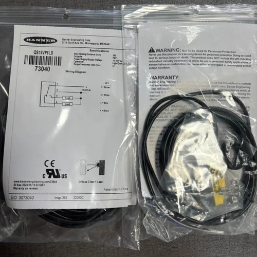 NEW BANNER ENGINEERING QS18VP6LD Photoelectric Sensor | eBay