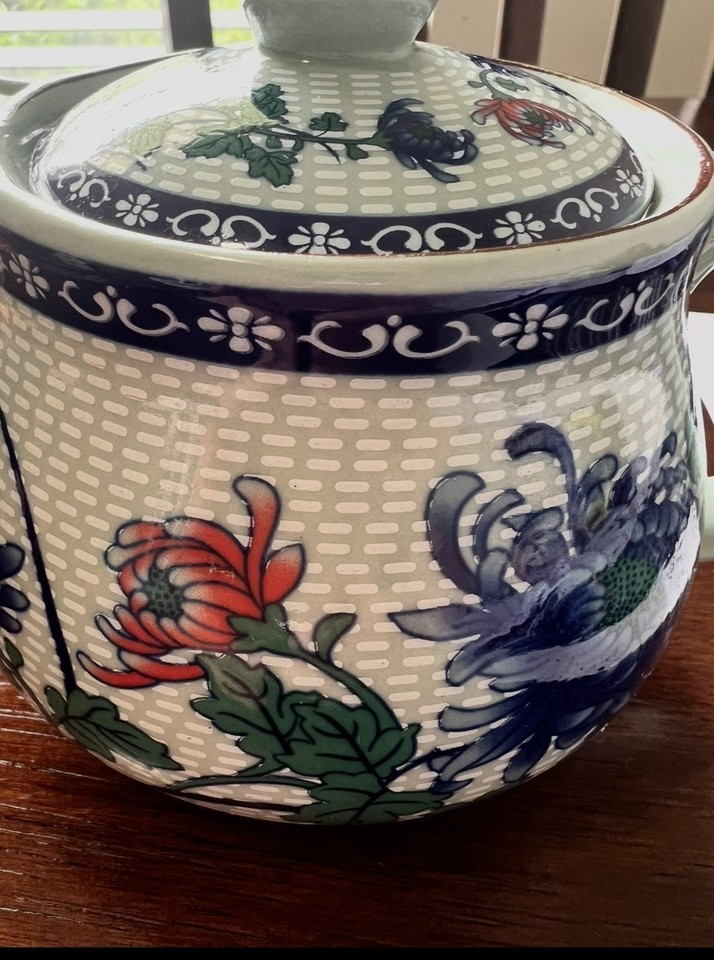 Chinese Porcelain Teapot Ya Yi Mark Chrysanthemum Floral Hand Painted ...